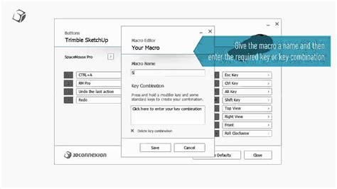 3dxware 10 How To Create And Assign Macros To Your 3d Mouse Buttons Youtube