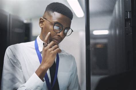 Server Room Network Laptop And People Software Management System Upgrade And Cyber Security