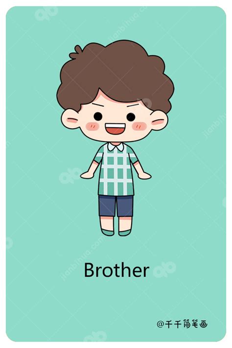 Brother简笔画 千图网