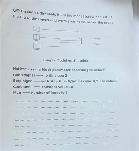 Solved 97 On Matlab Simulink Build The Model Below And Chegg