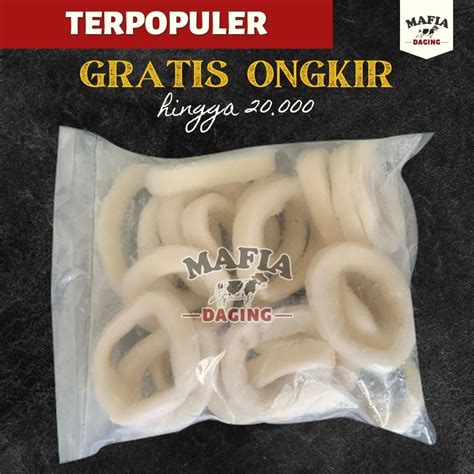 Jual Cumi Ring Kupas Bersih Calamari Ring Tidak Alot 500 G Shopee