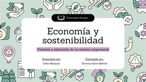 Plantilla Powerpoint De Economía Y Sostenibilidad Powerpoint