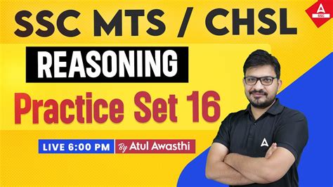 Ssc Chslmts 2024 Reasoning Classes By Atul Awasthi Sir Ssc