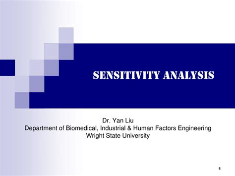 Ppt Sensitivity Analysis Powerpoint Presentation Free Download Id6792071