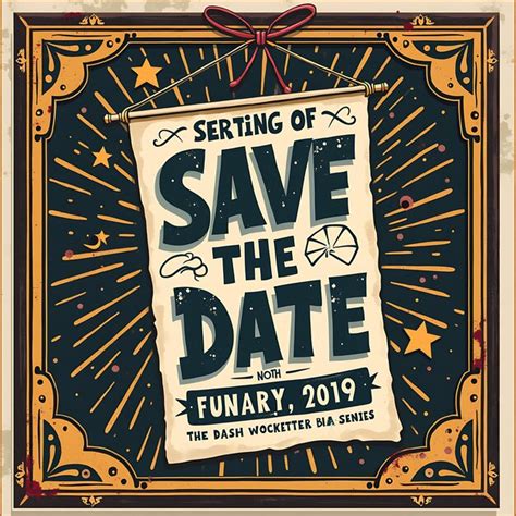 A Poster That Says Quot Setting The Date Of The Date Quot Premium Ai