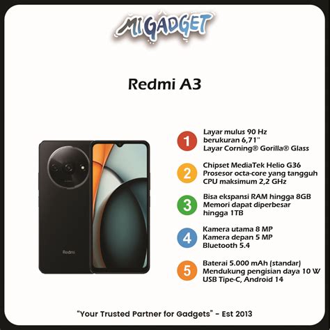 Redmi A Harga Dan Spesifikasi Di Indonesia Mi Gadget Malang