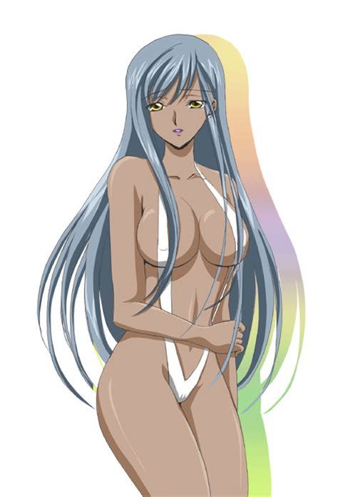 Rule 34 Breasts Code Geass Dark Skin Pointy Chin Silver Hair Sinko