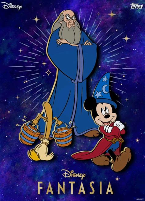 36228 Yen Sid Magic Broom And Mickey Mouse Disney Collect By Topps