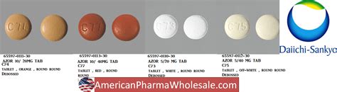Rx Item Azor 1020mg 30 Tab By Daiichi Sankyo Pharma Usa Rx