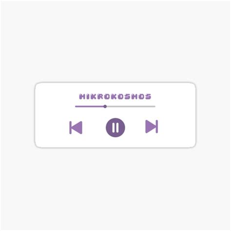 Music Player Mikrokosmos Sticker For Sale By Leecrys Redbubble
