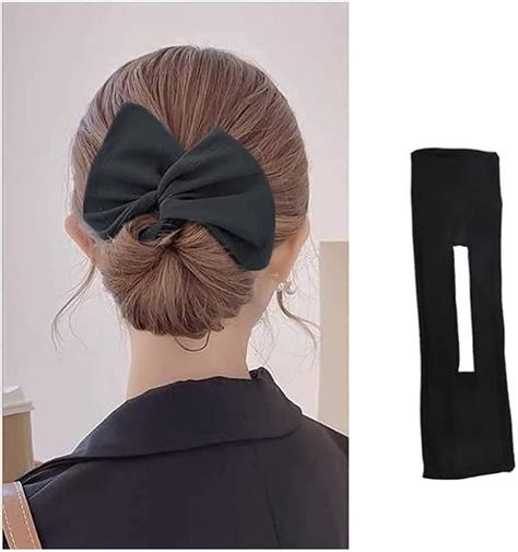 Prepacth シニヨンメーカー お団子 ヘアアレンジ まとめ髪 韓国 簡単 黒 リボン 髪留め 価格比較