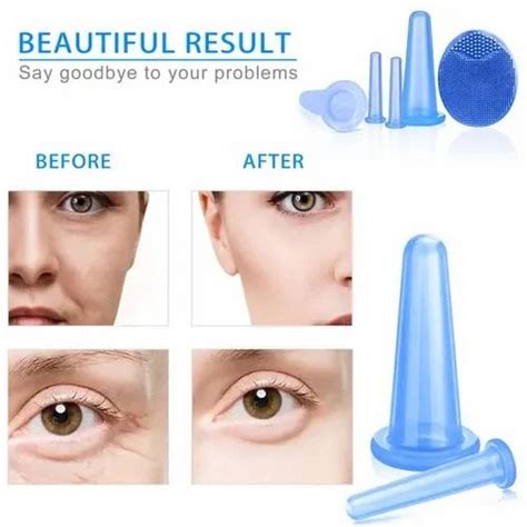 Blue Silicon Massage Vacuum Facial Cups Set At ₹ 300piece In Pune Id