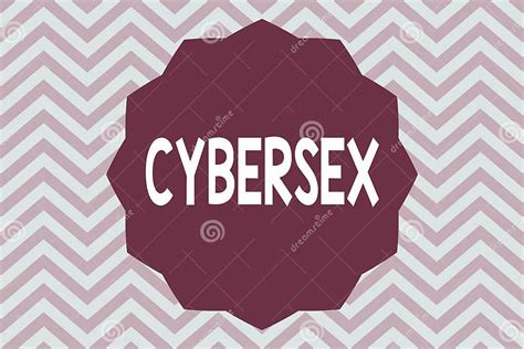 Word Writing Text Cybersex Business Concept For Sexual Arousal Using