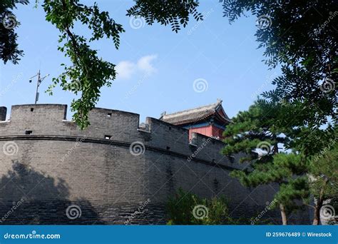 Closeup Shot Of A Wanping Fortress Traces The Anti Japanese War Stock