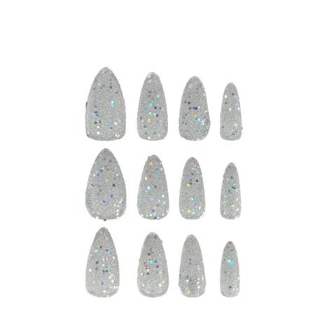 Premium Photo Realistic Set Of Colored False Nails Adhesive Isolated