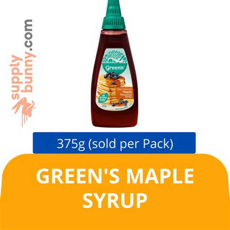 Greens Maple Syrup 375gpack Sold Per Pack — Horeca Suppliers