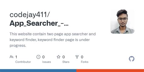Github Codejay App Searcher Keyword Finder This Website Contain