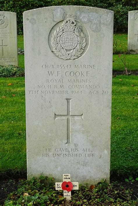 W Cooke Grave Special Forces Roll Of Honour