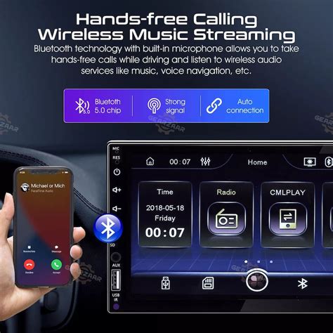 Buy 7 Inch Car Radio Apple Andriod Carplay Bt Car Stereo Touch Screen