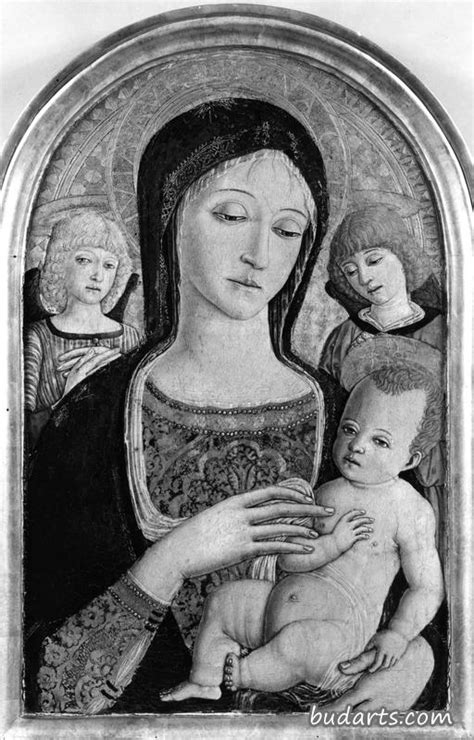 圣母子和两个天使 Guidoccio Cozzarelli 画园网