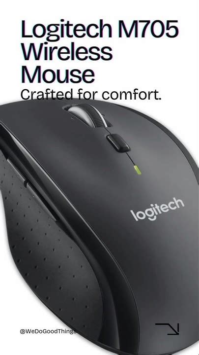 Logitech M705 Marathon Wireless Mouse 1000 Dpi 5 Programmable