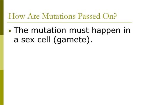 Mutations Ppt Download