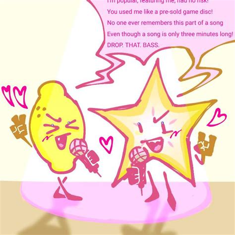 2 Drawings Of Lemon×starfruit Inanimate Insanity Amino Amino