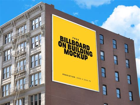 City Billboard Mockup Psd Free