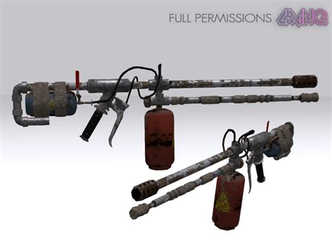 Second Life Marketplace Cranq Mesh Makeshift Flamethrower Full Perm