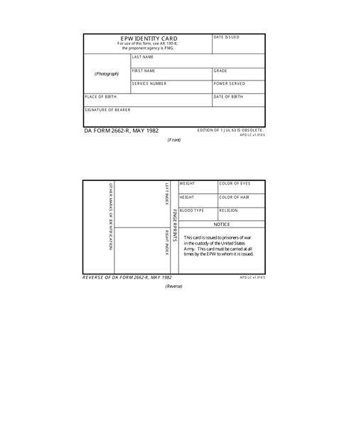 Da Form 2662 R Fill Out Sign Online And Download Fillable Pdf