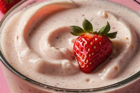 Creamy Vanilla Strawberry Lassi With Vanilla Bean And Premium Ai