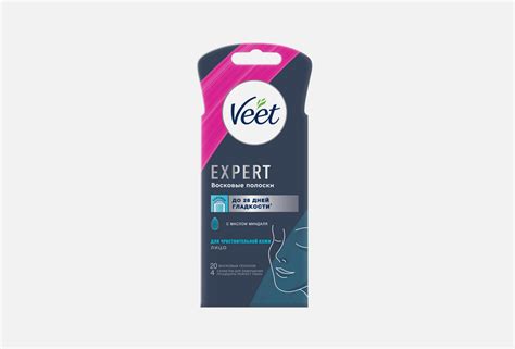 Veet Восковые полоски для лица Expert для чувствительной кожи 20 шт ...