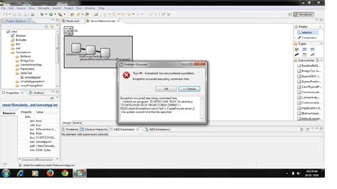 omnet Castalia中的运行时错误 Thinbug