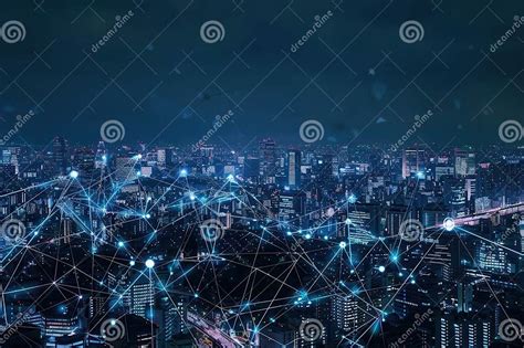 Urban Network Infrastructure Concept Stock Illustration Illustration