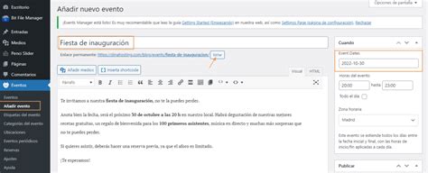 Aprende A Crear Y Gestionar Eventos Con El Plugin Events Manager