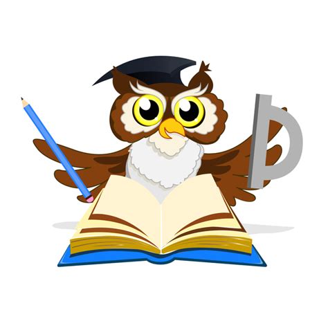 Cartoon Owl With School Background Vector 01 Free Download