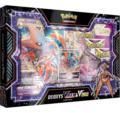 Pokemon Box Coleção De Batalha Deoxys Vmax E V Astro Copag Frete Grátis