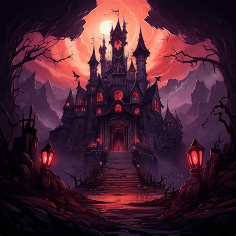 Premium Photo Gothic Delights Exploring Evil In A Demonic Castle A