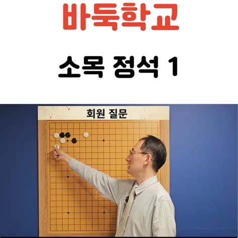 소목정석 1 바둑학교에 입학해서 제대로 배워보세요 YouTube