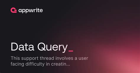 Data Query Threads Appwrite