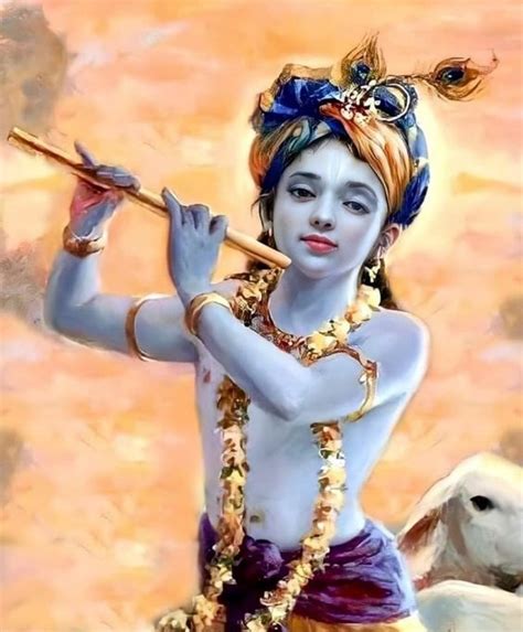 Krishna Hand Painted Painting On Canvas S Without Frame Soulspaze