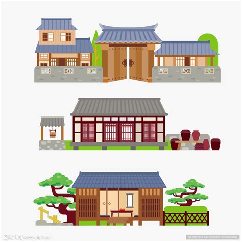 卡通建筑楼阁 设计图 广告设计 广告设计 设计图库 昵图网