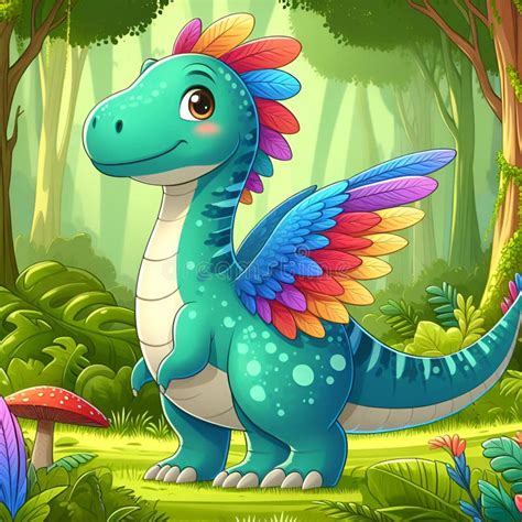 Ancient Parrot Winged Dinosaur A Marvel Of Evolution Stock