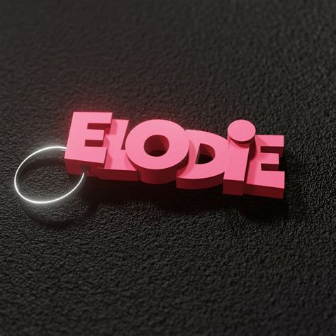 Stl File Elodie Keyring 🗝️・model To Download And 3d Print・cults