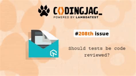 Should Tests Be Code Reviewed