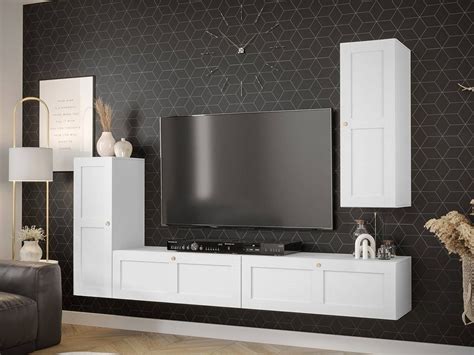 Mirjan24 Wohnwand Waldi I 1 4er Set 2x Hängeschrank 2x Tv Lowboard