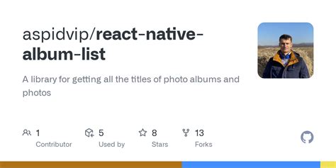 Github Aspidvipreact Native Album List A Library For Getting All