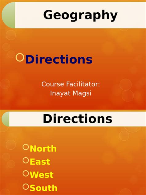 Directions Pdf