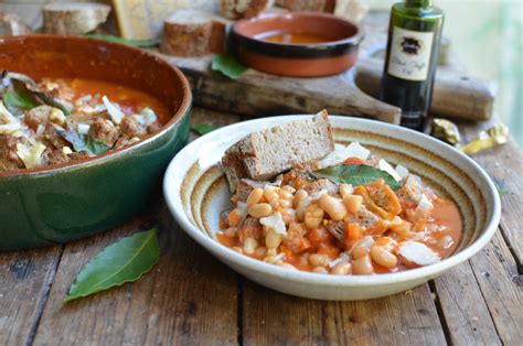 Rustic Tuscan Bean Casserole With Grana Padano Cheese Croutons