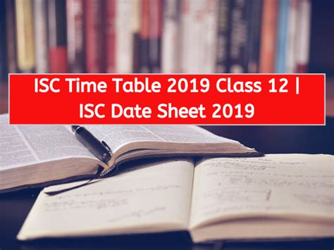 Isc Time Table Class Isc Date Sheet Version Weekly